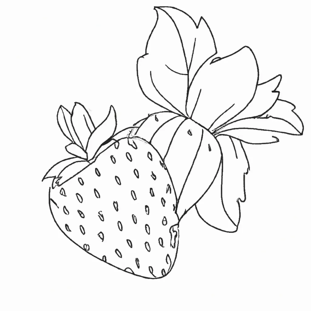Desenhos de Morango Maravilhoso para Imprimir e Colorir