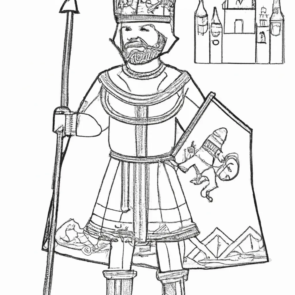 Desenhos do Incrível Rei Arthur para Imprimir e Colorir