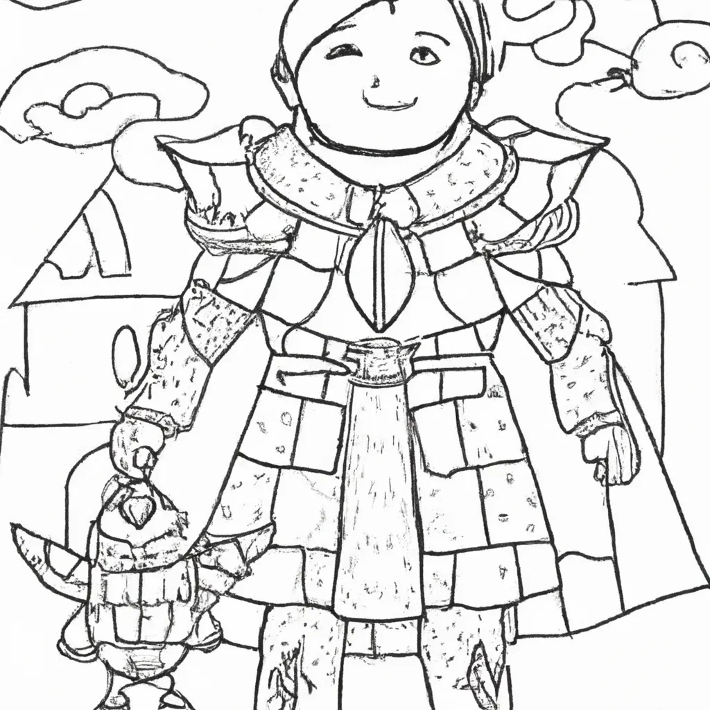 Desenhos do Incrível Rei Arthur para Imprimir e Colorir