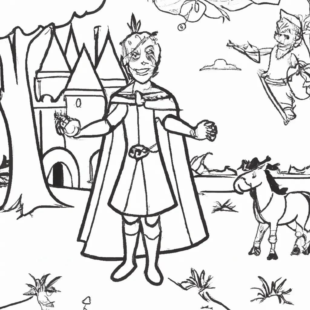 Desenhos do Incrível Rei Arthur para Imprimir e Colorir