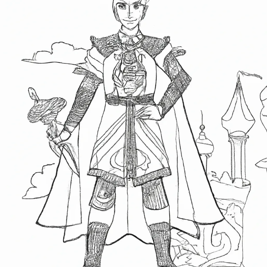 Desenhos do Incrível Rei Arthur para Imprimir e Colorir
