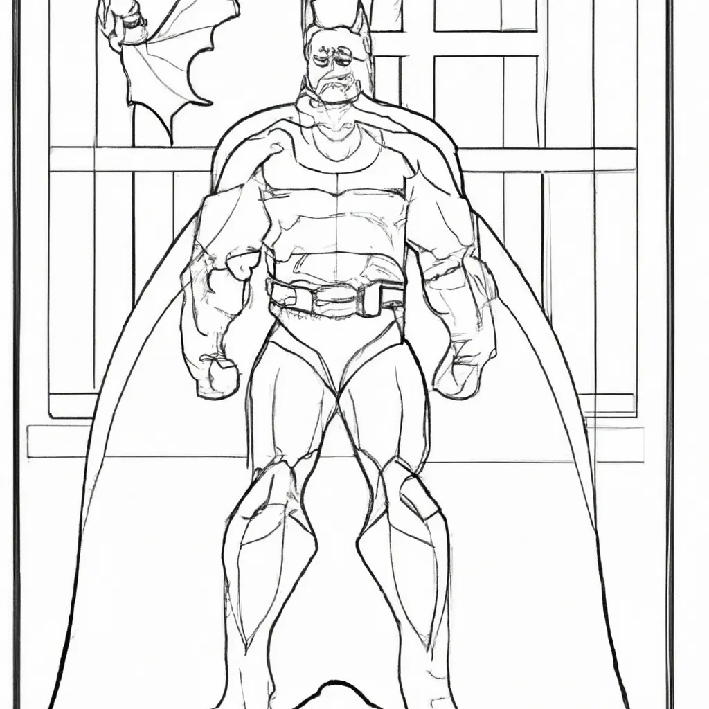 Desenhos Fantásticos do Batman para Imprimir e Colorir