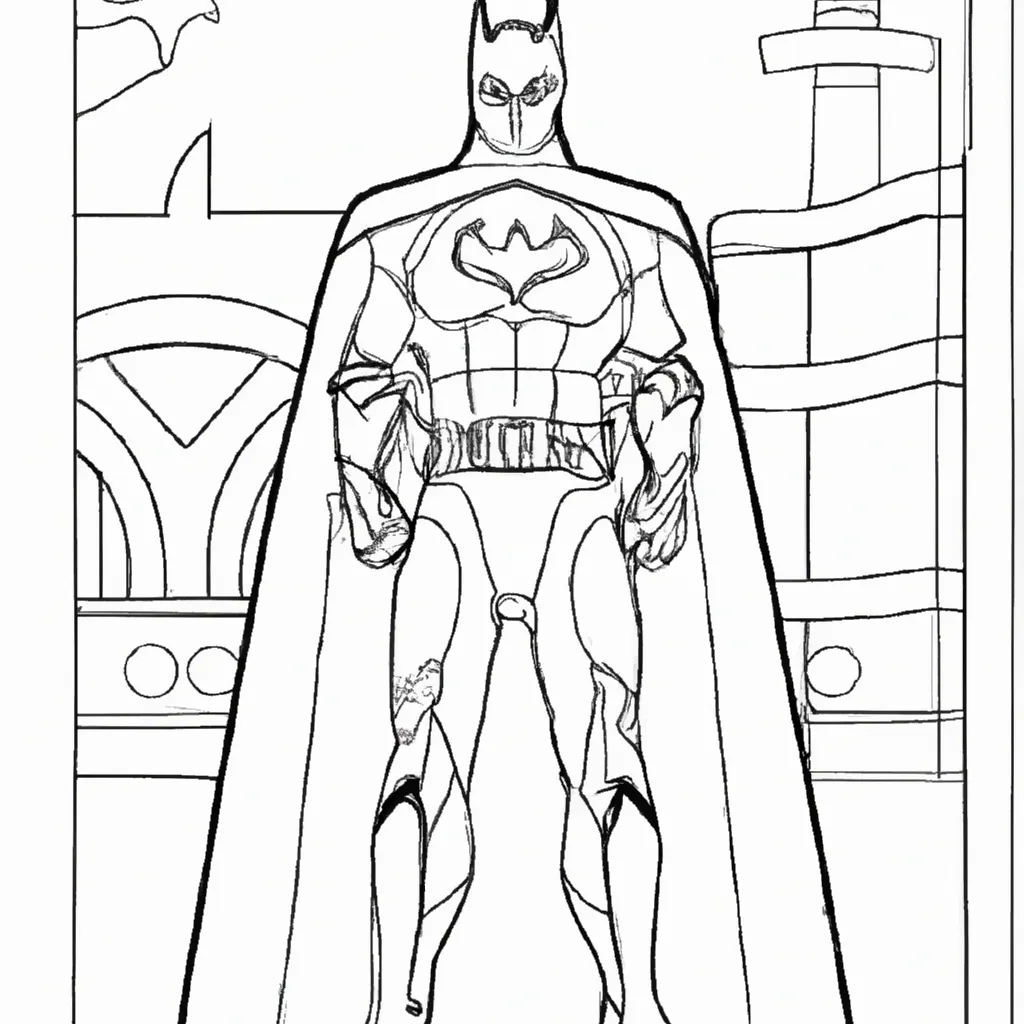 Desenhos Fantásticos do Batman para Imprimir e Colorir