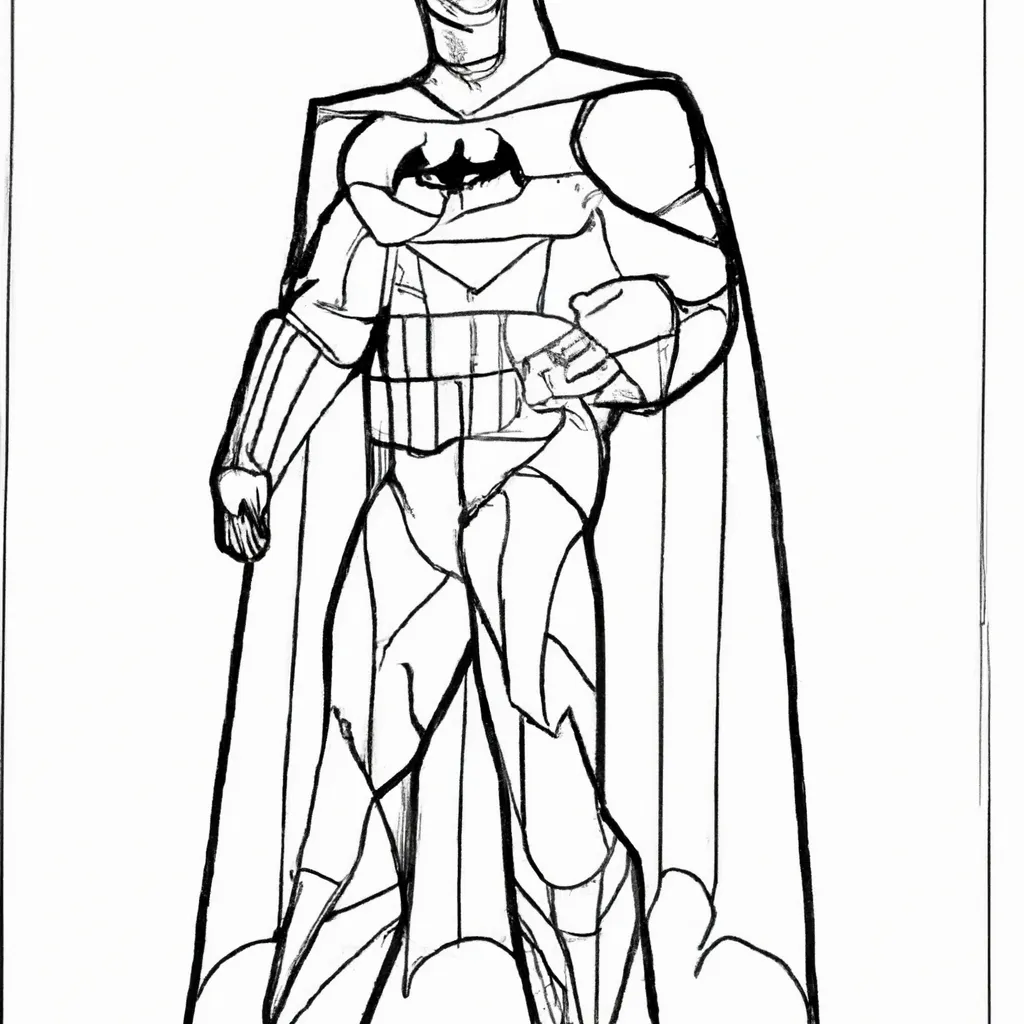 Desenhos Fantásticos do Batman para Imprimir e Colorir