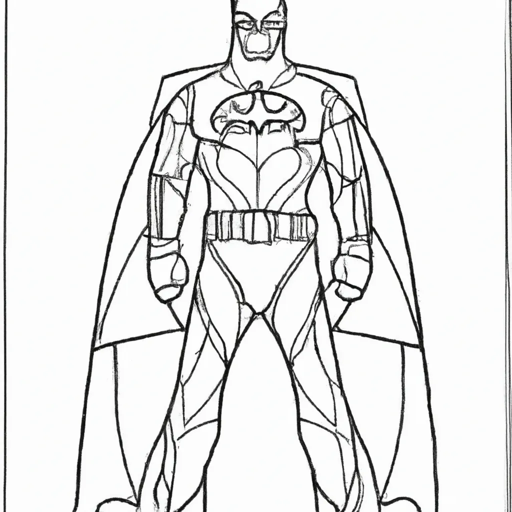 Desenhos Fantásticos do Batman para Imprimir e Colorir