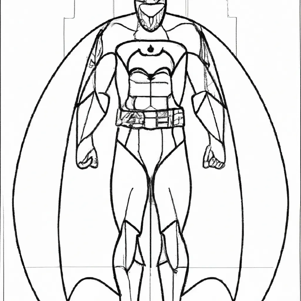 Desenhos Fantásticos do Batman para Imprimir e Colorir