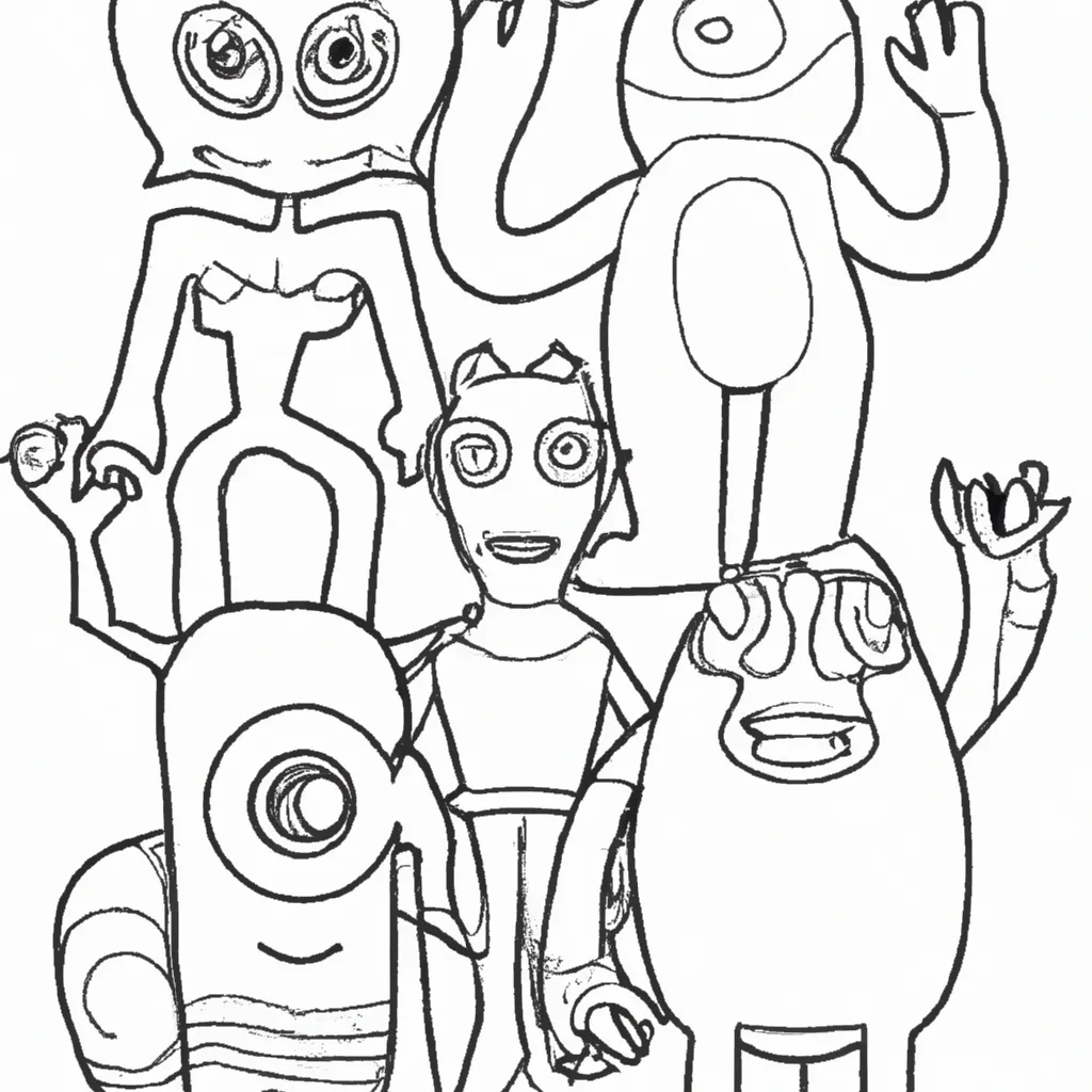 Desenhos de "Monstros S.A." para Imprimir e Colorir