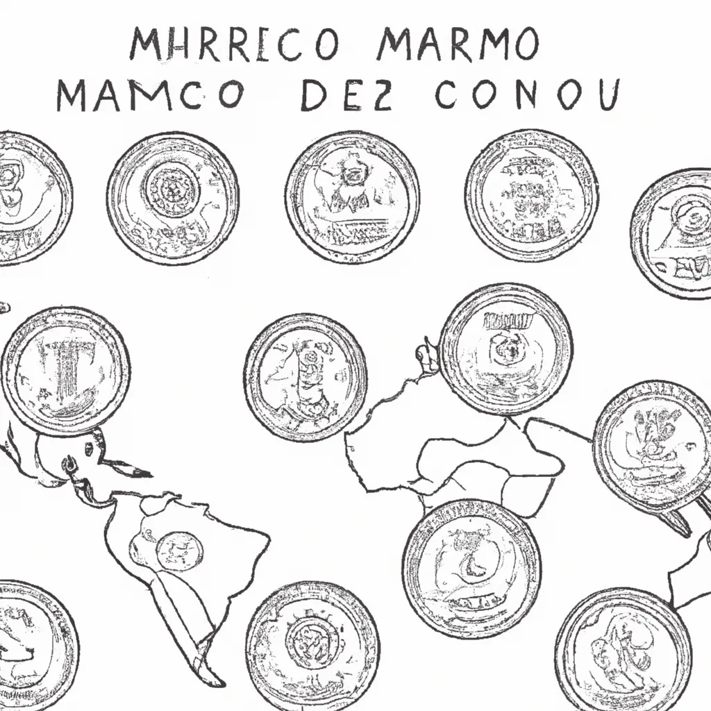 Desenhos de Moedas do Mundo para Imprimir e Colorir