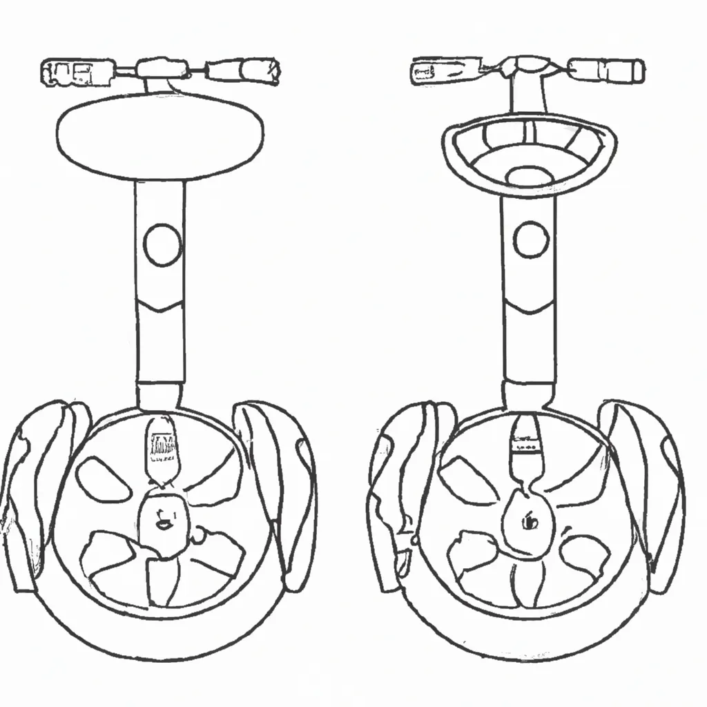 Desenhos de Segways para Imprimir e Colorir