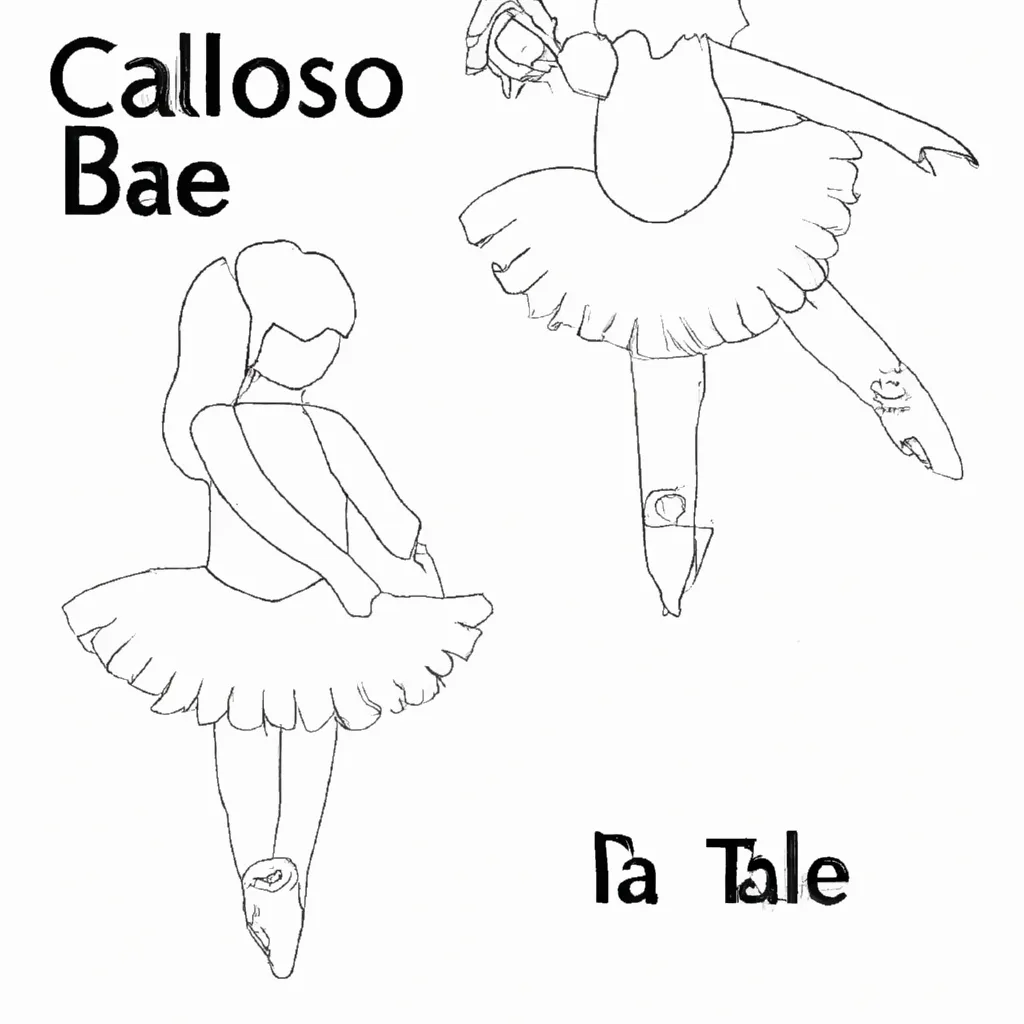 Cores e Balé: Desenhos de Balé para Colorir