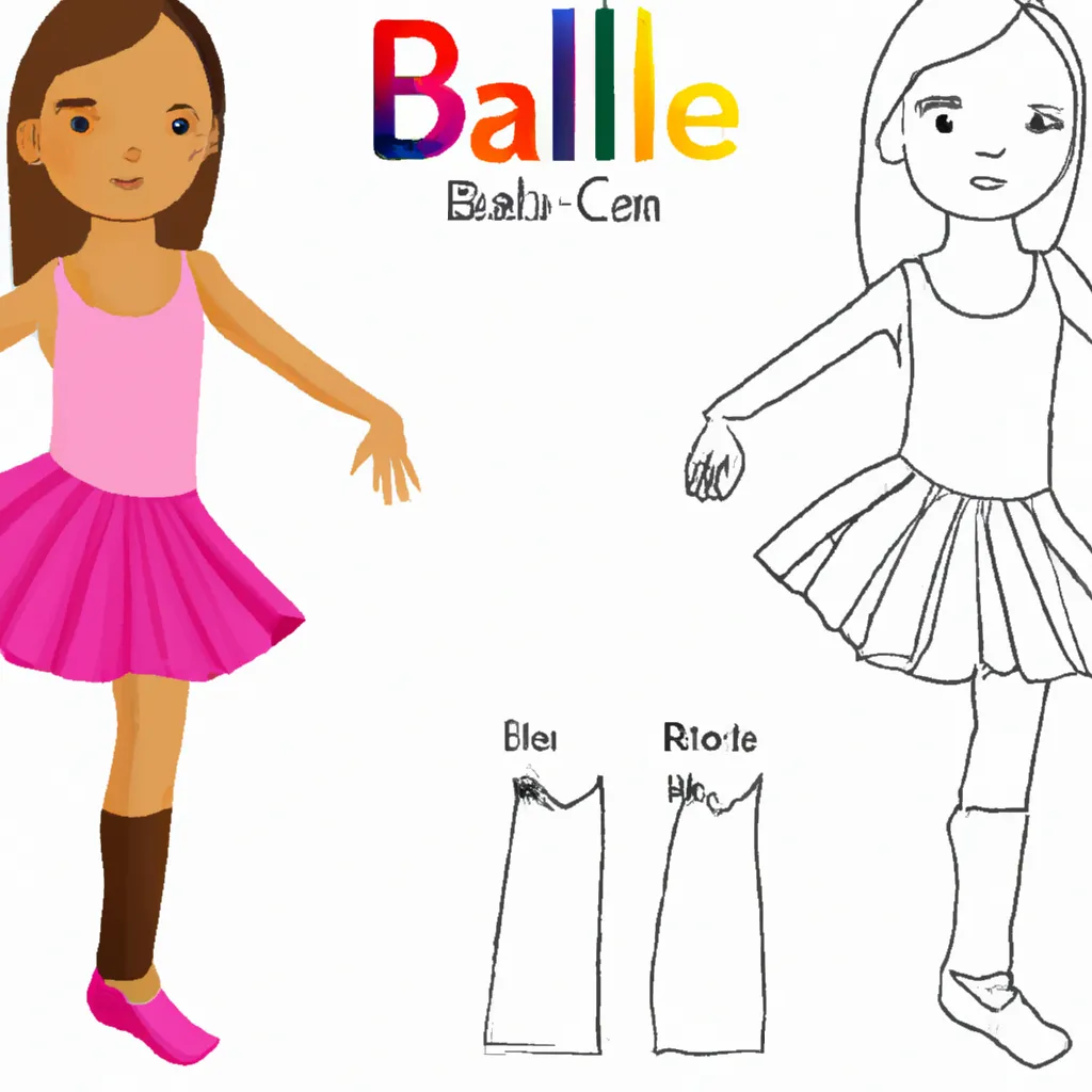 Cores e Balé: Desenhos de Balé para Colorir