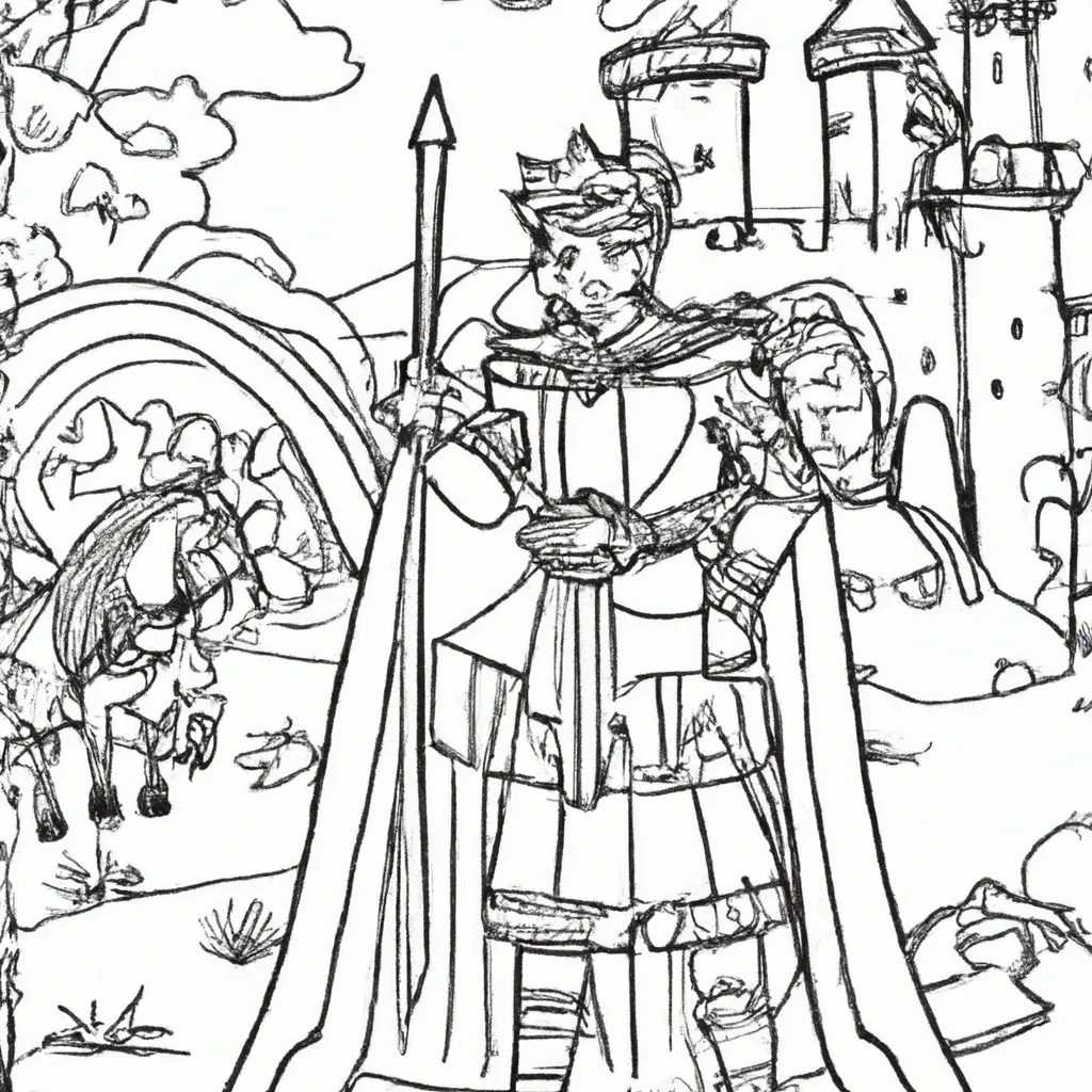 O Rei Arthur: Desenhos para Colorir e Aventurar