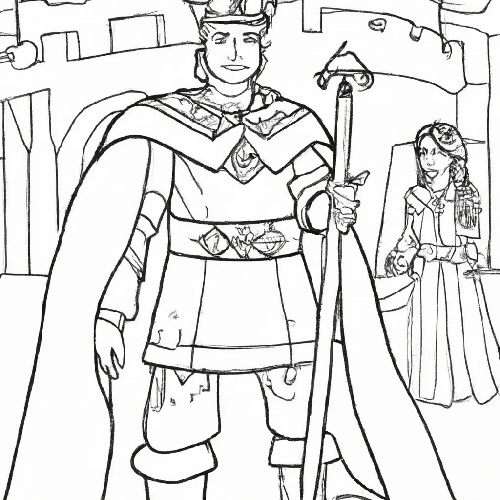O Rei Arthur: Desenhos para Colorir e Aventurar