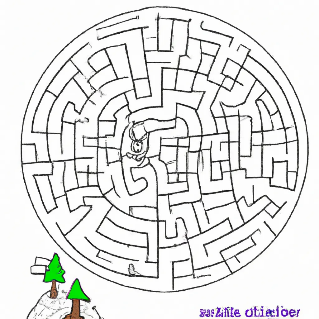 O Labirinto de Dédalo: Desenhos para Colorir e Resolver