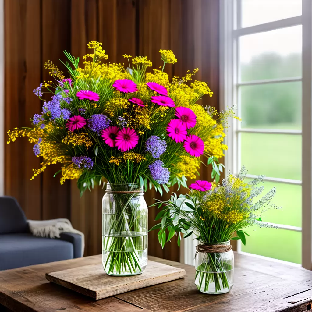 COMO usar flores na decoração de uma sala rústica