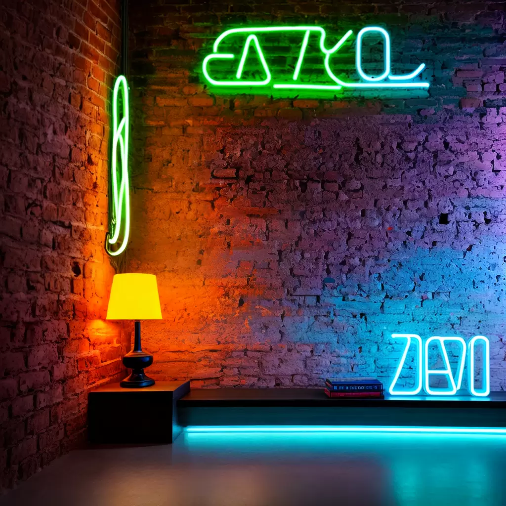 Placas de neon: a tendência luminosa na decoração contemporânea