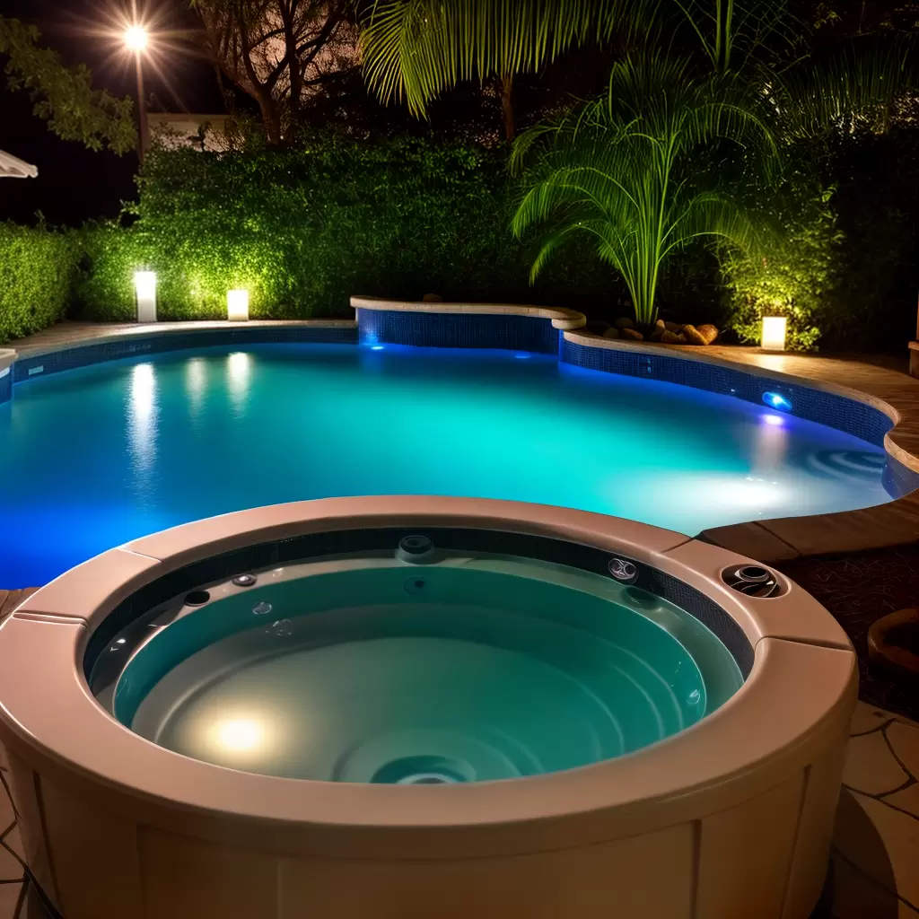 Criando uma atmosfera serena com iluminação para jacuzzis