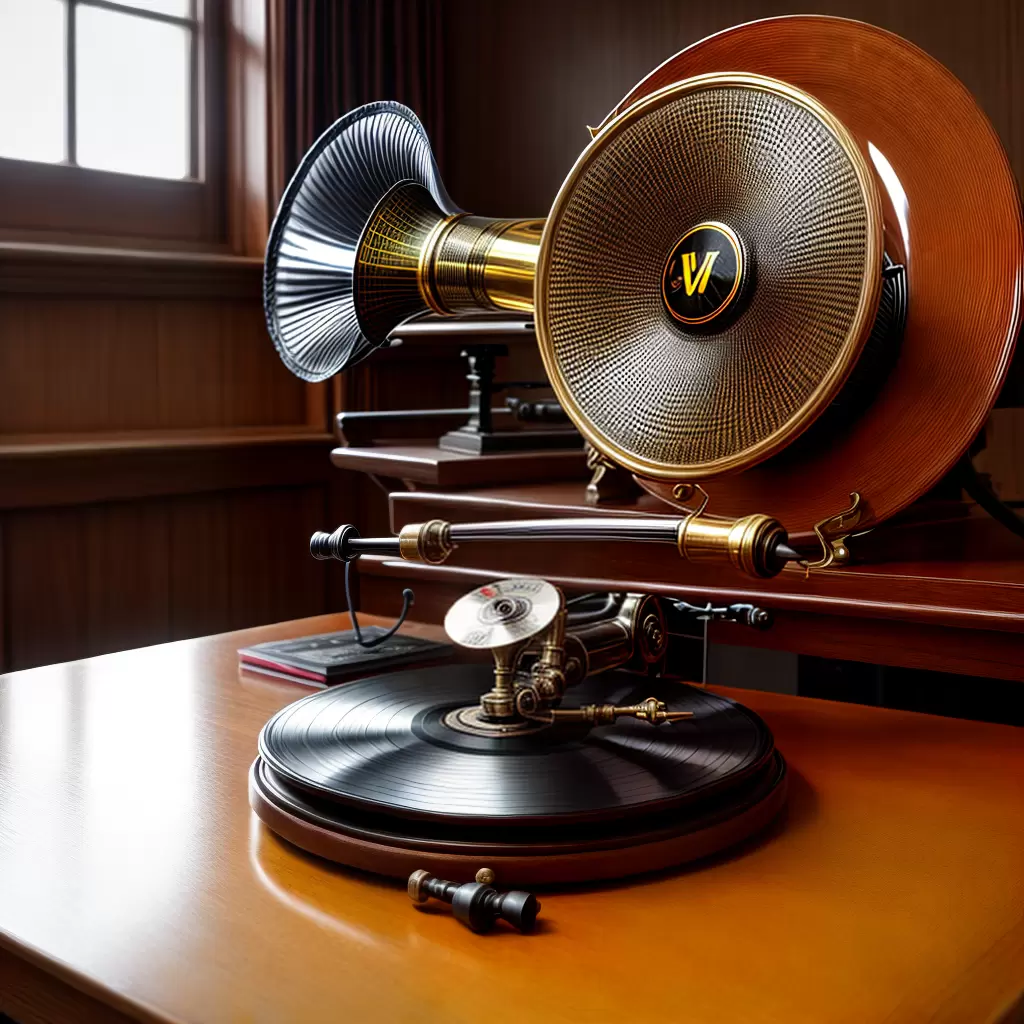 Como usar um gramofone como elemento decorativo em um escritório ou ...