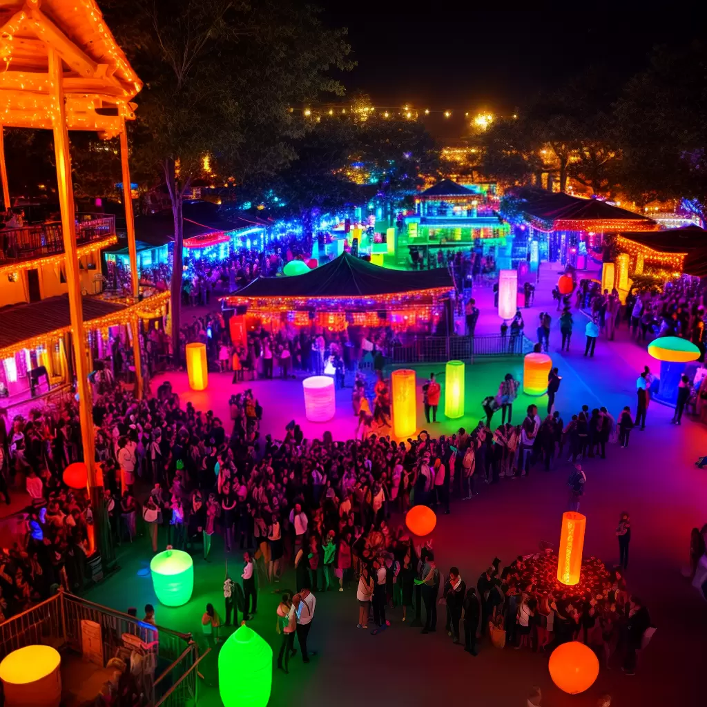 Dicas de iluminação para festas noturnas