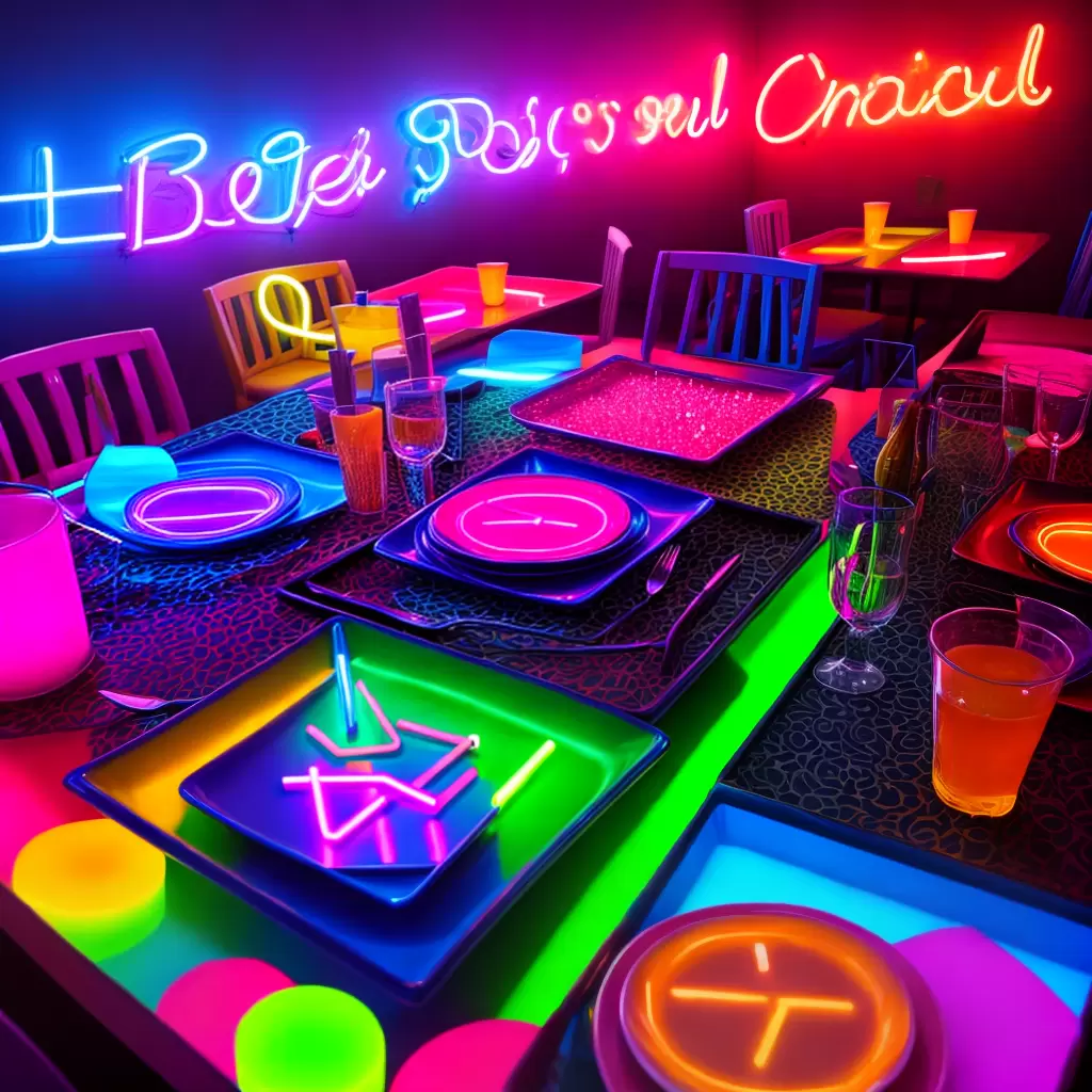 Como usar luzes de neon na decoração de festas