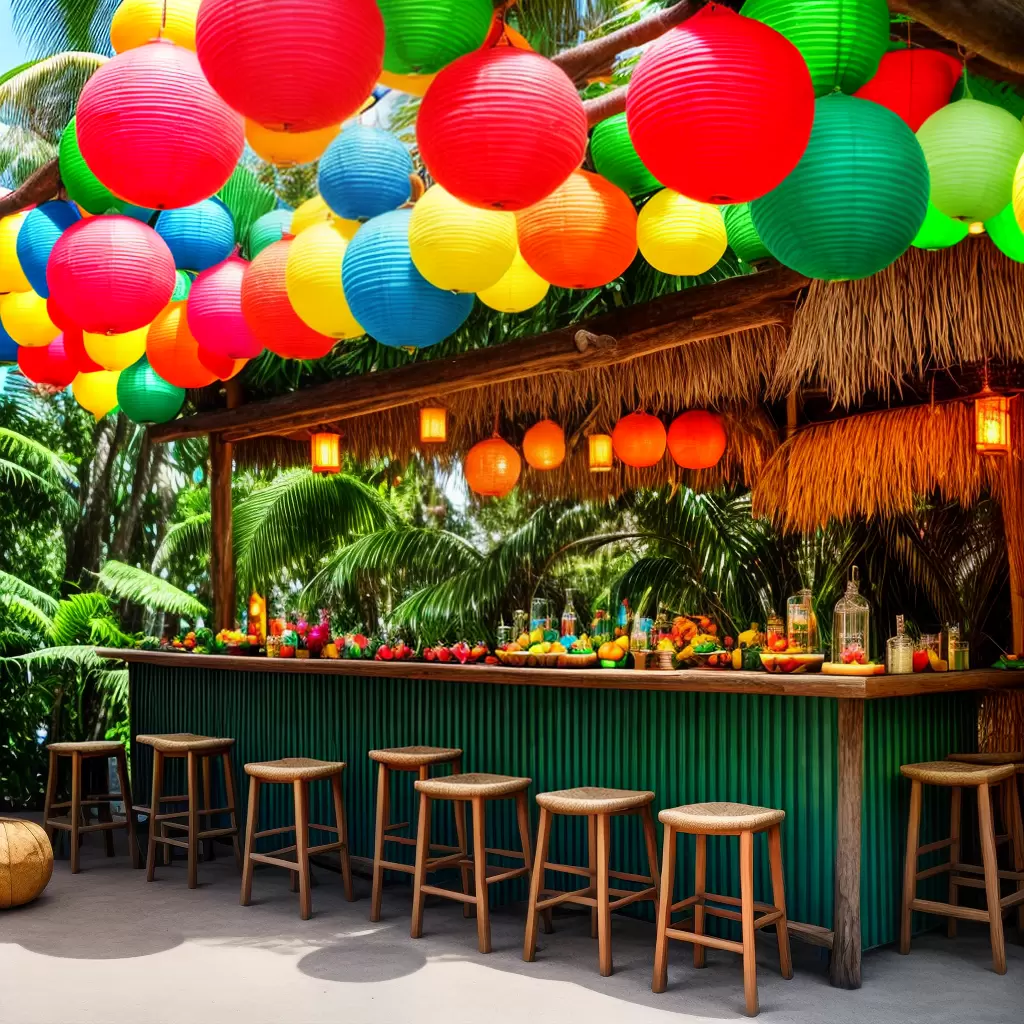 Dicas para criar um bar tropical para a sua festa