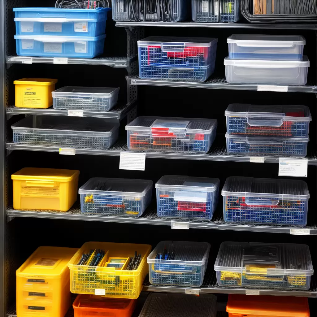 Racks para guardar objetos de comunicação e telefonia