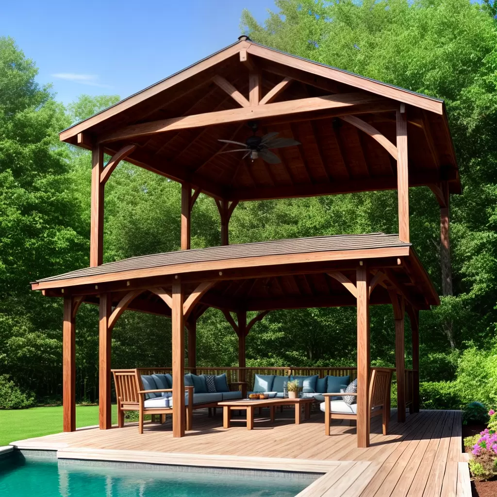 Gazebo com deck: como criar um espaço elegante e moderno