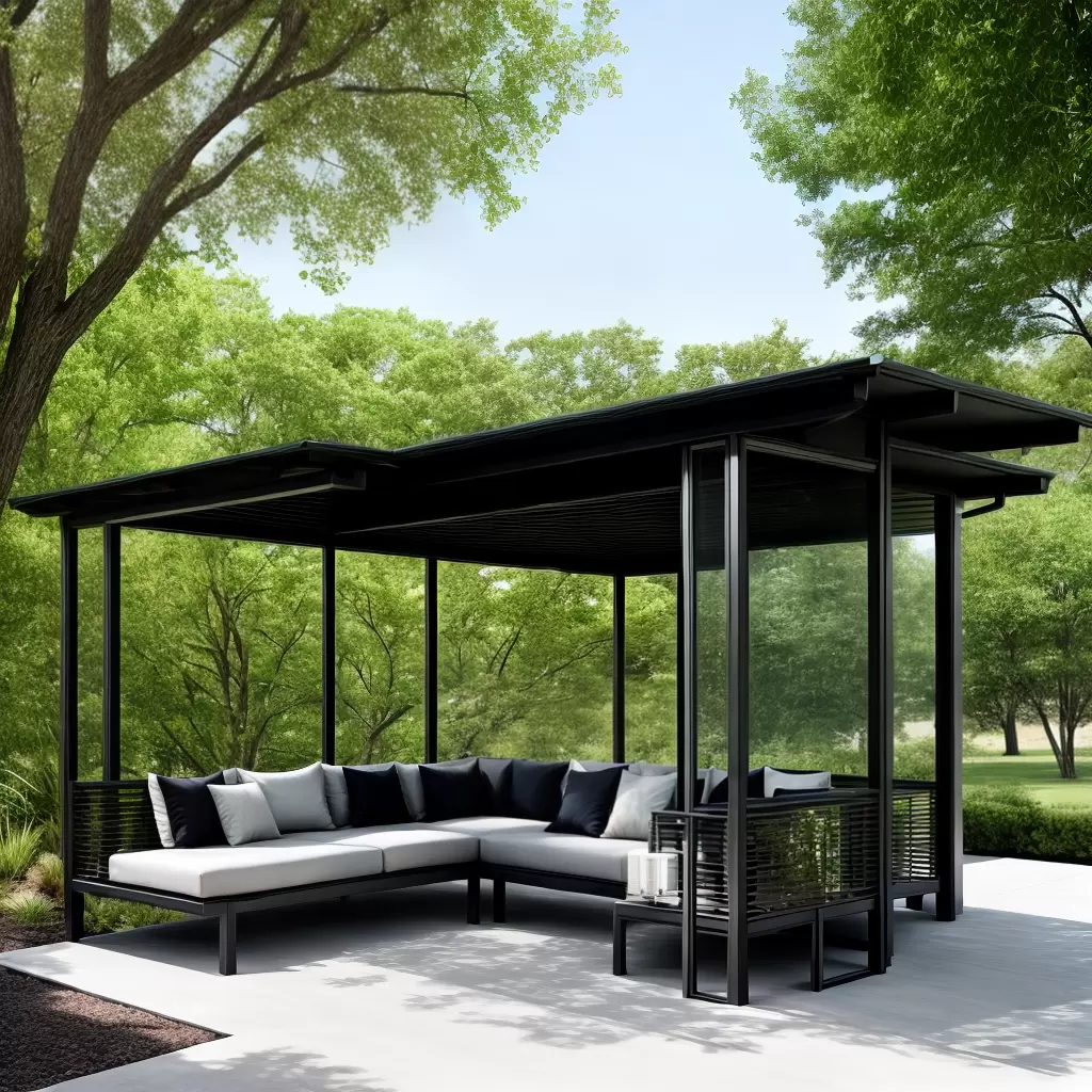 Como criar um Gazebo com estilo moderno para criar um espaço ...
