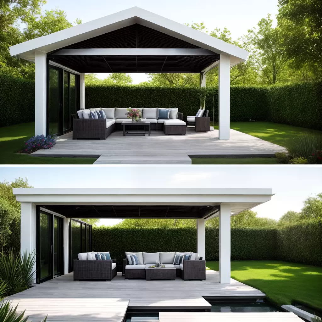 Como criar um Gazebo com estilo moderno para criar um espaço ...
