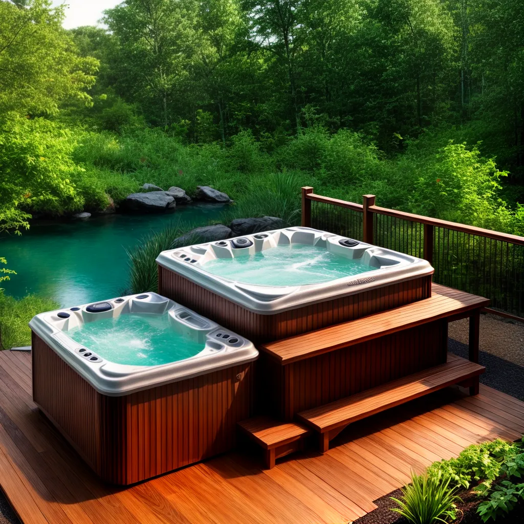 Decks com ofurô: relaxamento e bem-estar ao ar livre