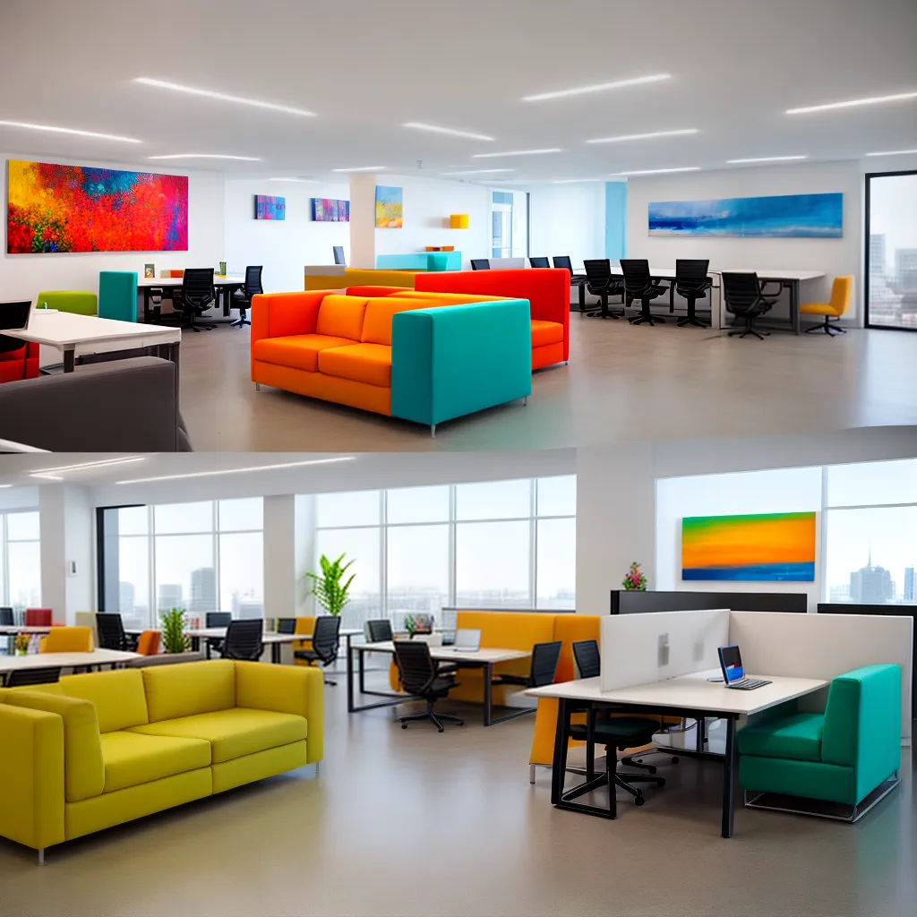 Cores na decoração de espaços de coworking: como escolher
