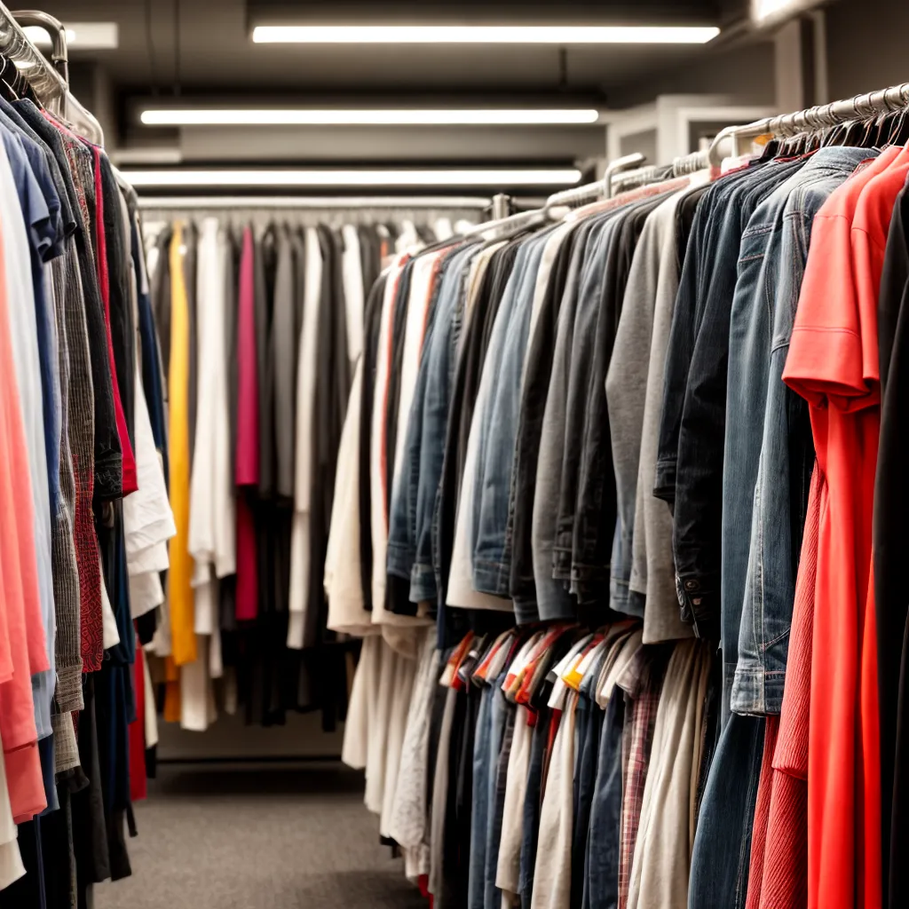 Iluminação estratégica para realçar produtos em lojas de roupas