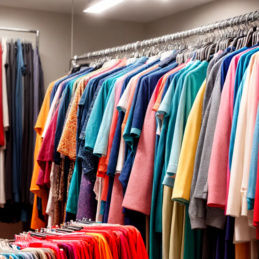 Iluminação estratégica para realçar produtos em lojas de roupas