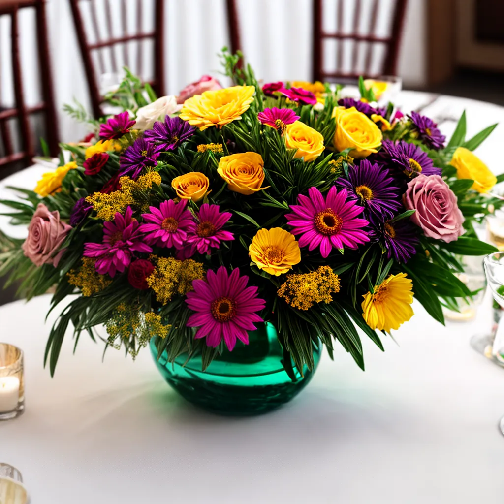 Utilização eficaz de flores na decoração de espaços de eventos