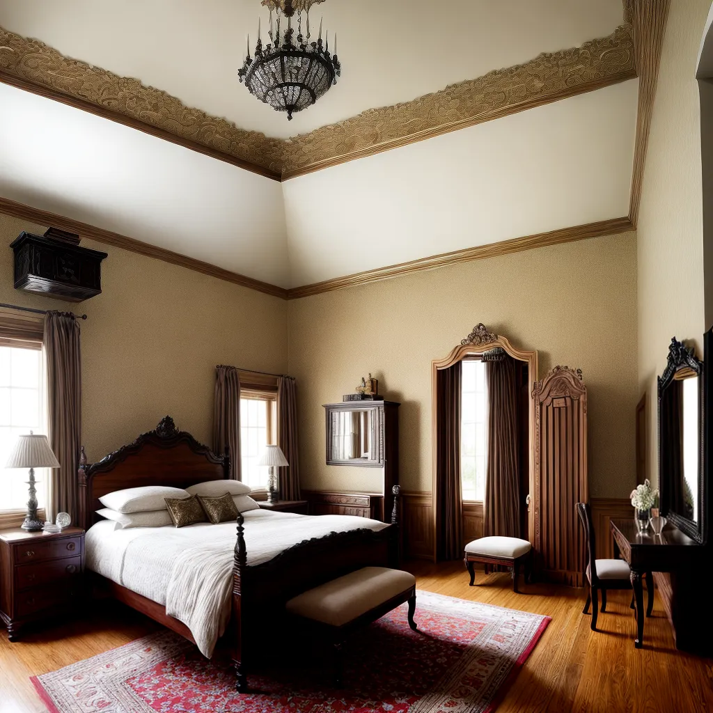 Ideias para decoração de quartos em estilo clássico