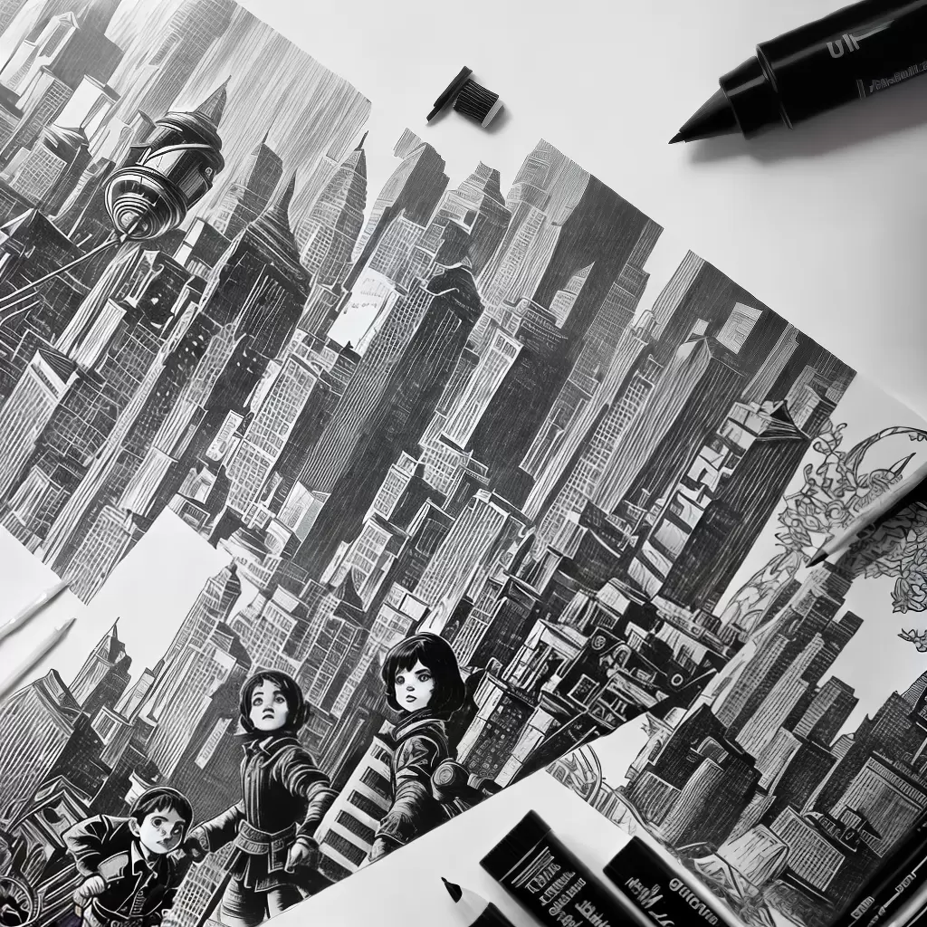 BioShock - 18 Desenhos para Imprimir e Colorir