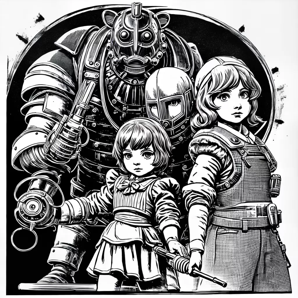 BioShock - 18 Desenhos para Imprimir e Colorir