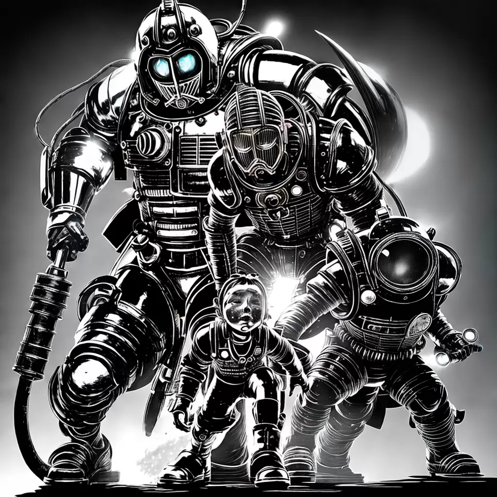 BioShock - 18 Desenhos para Imprimir e Colorir