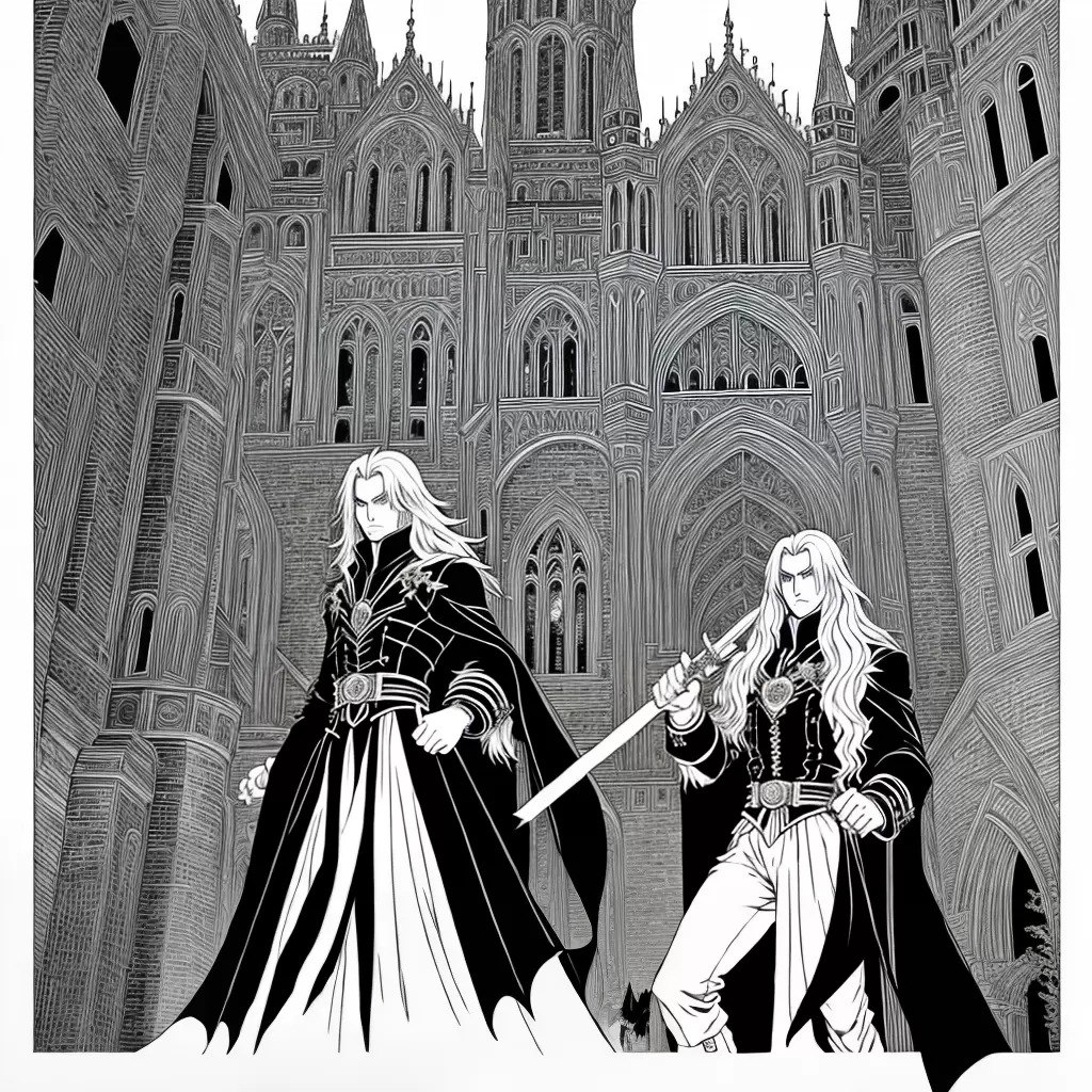 Castlevania: Symphony of the Night - 18 Desenhos para Imprimir e Colorir
