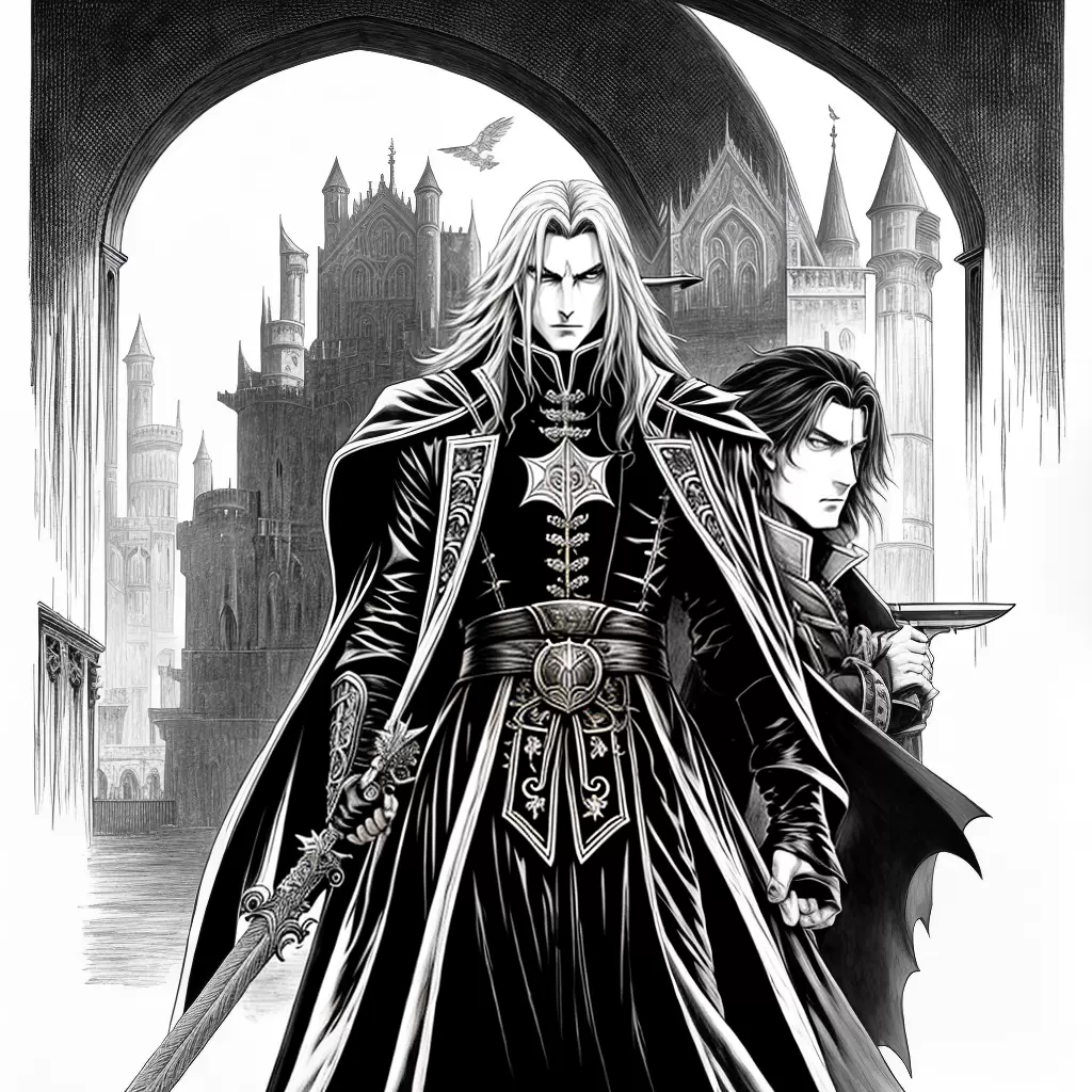 Castlevania: Symphony of the Night - 18 Desenhos para Imprimir e Colorir