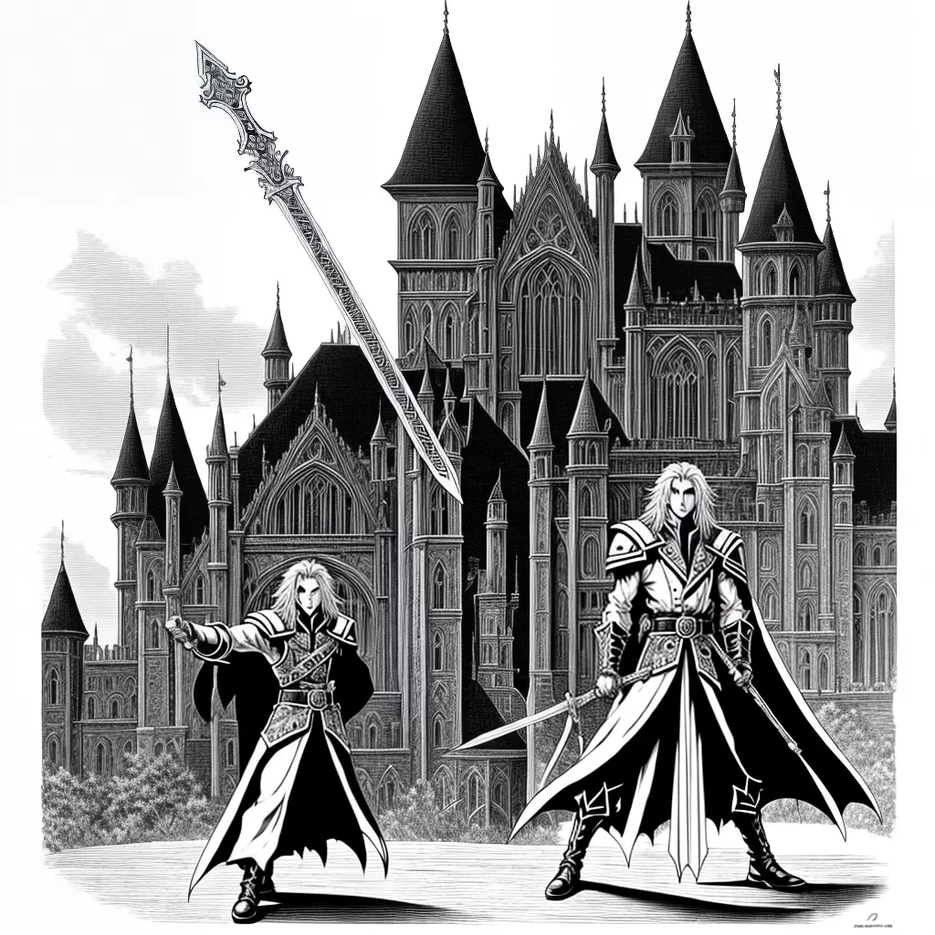 Castlevania: Symphony of the Night - 18 Desenhos para Imprimir e Colorir