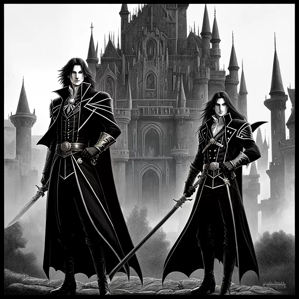 Castlevania: Symphony of the Night - 18 Desenhos para Imprimir e Colorir