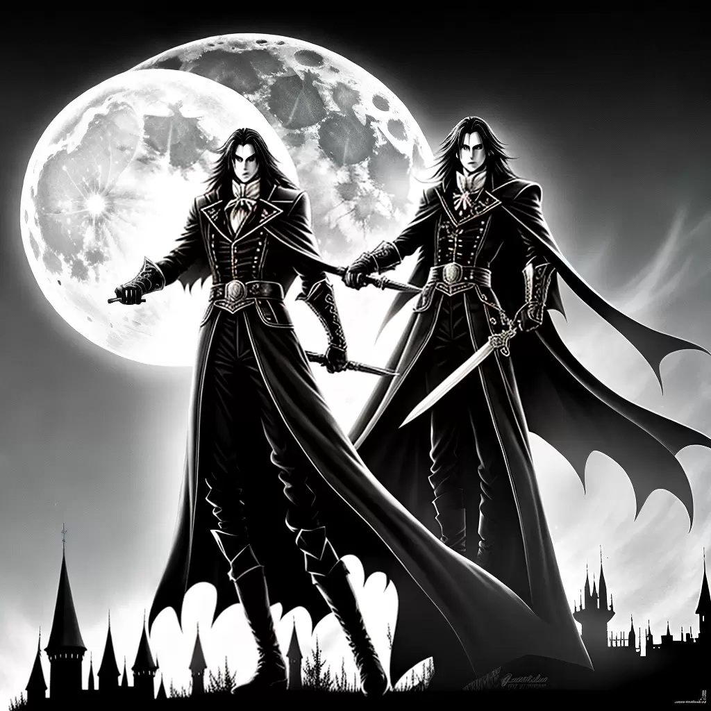 Castlevania: Symphony of the Night - 18 Desenhos para Imprimir e Colorir