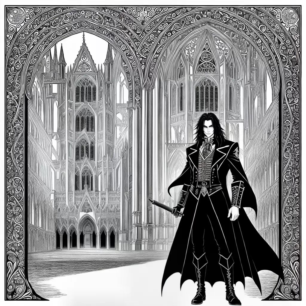 Castlevania: Symphony of the Night - 18 Desenhos para Imprimir e Colorir