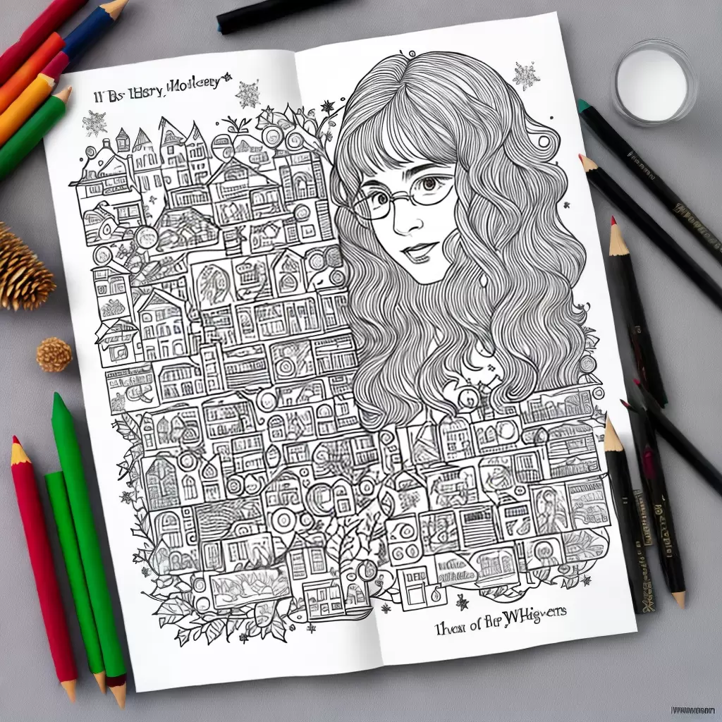 16 Desenhos para Imprimir e Colorir de Harry Potter Natalino