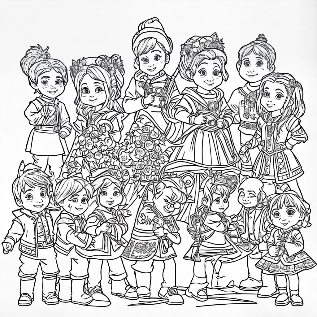 16 Desenhos para Imprimir e Colorir dos Filhos do Shrek