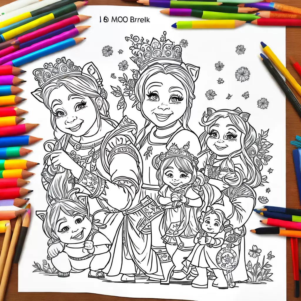 16 Desenhos para Imprimir e Colorir dos Filhos do Shrek