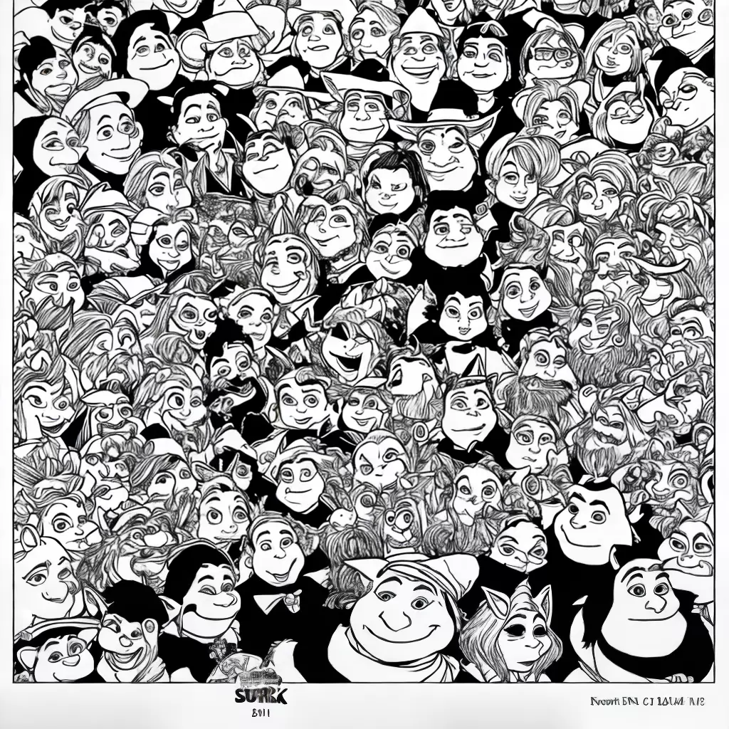 16 Desenhos para Imprimir e Colorir dos Filhos do Shrek