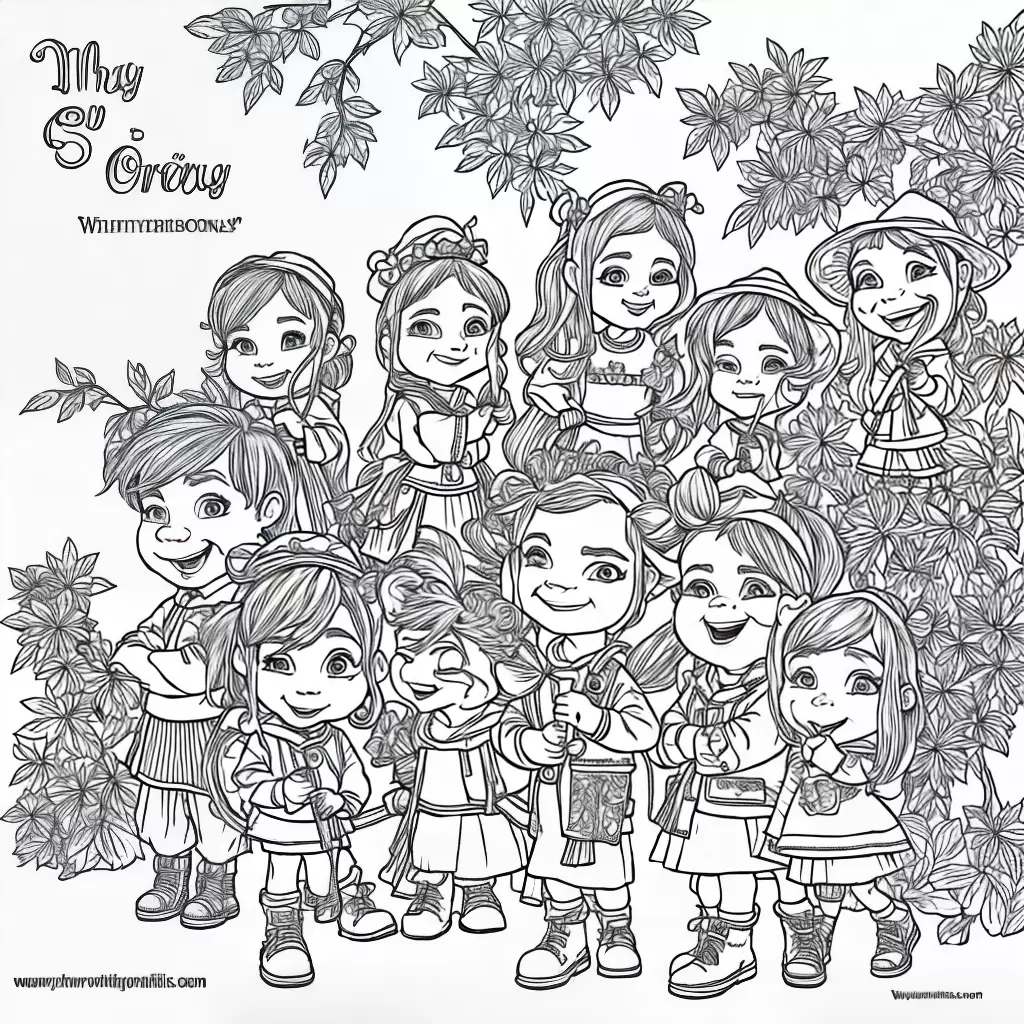 16 Desenhos para Imprimir e Colorir dos Filhos do Shrek