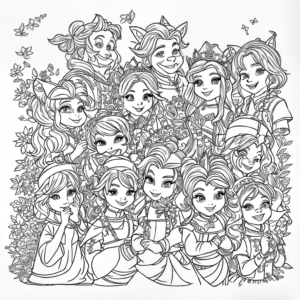 16 Desenhos para Imprimir e Colorir dos Filhos do Shrek